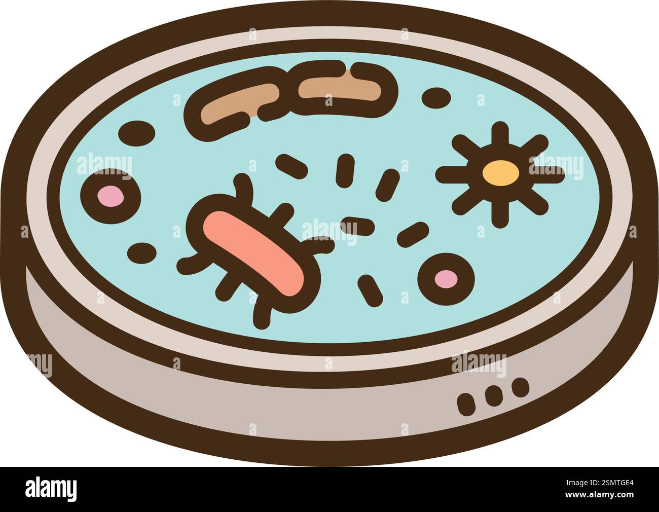 Microbiology vector doodle illustration and graphic. Part of science ...