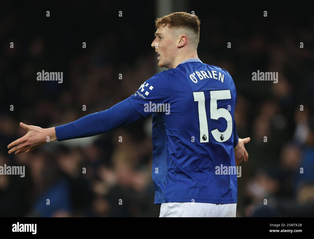 Liverpool, UK. 12th Feb, 2025. Jake OÕBrien of Everton during the ...
