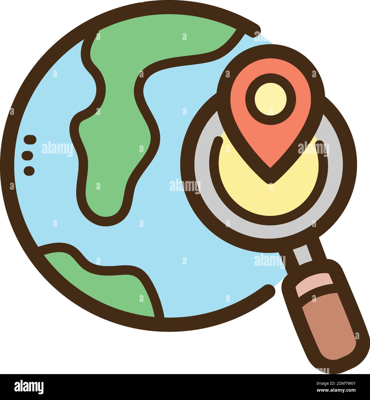 Geography vector doodle illustration and graphic. Part of science ...