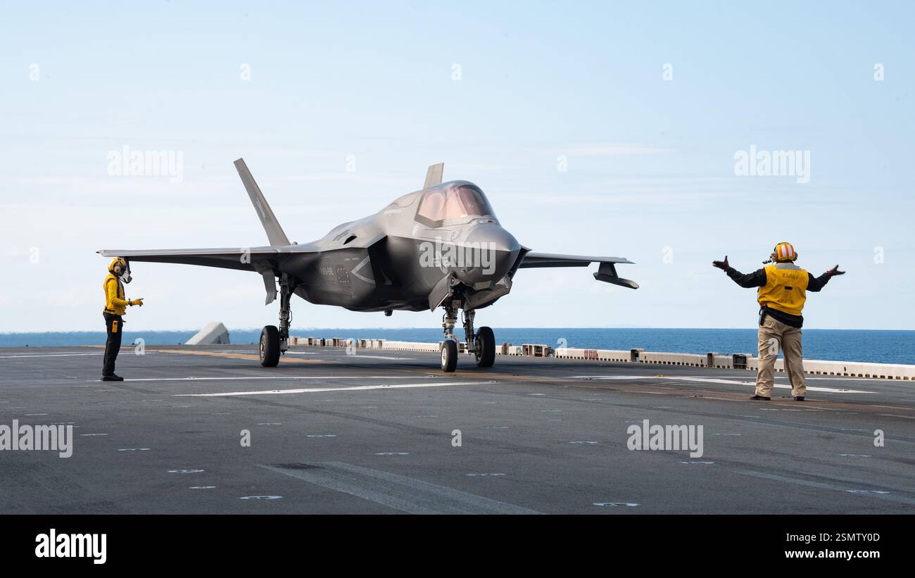 PHILIPPINE SEA (Feb. 11, 2025) Aviation Boatswain’s Mate Chief Hammond ...