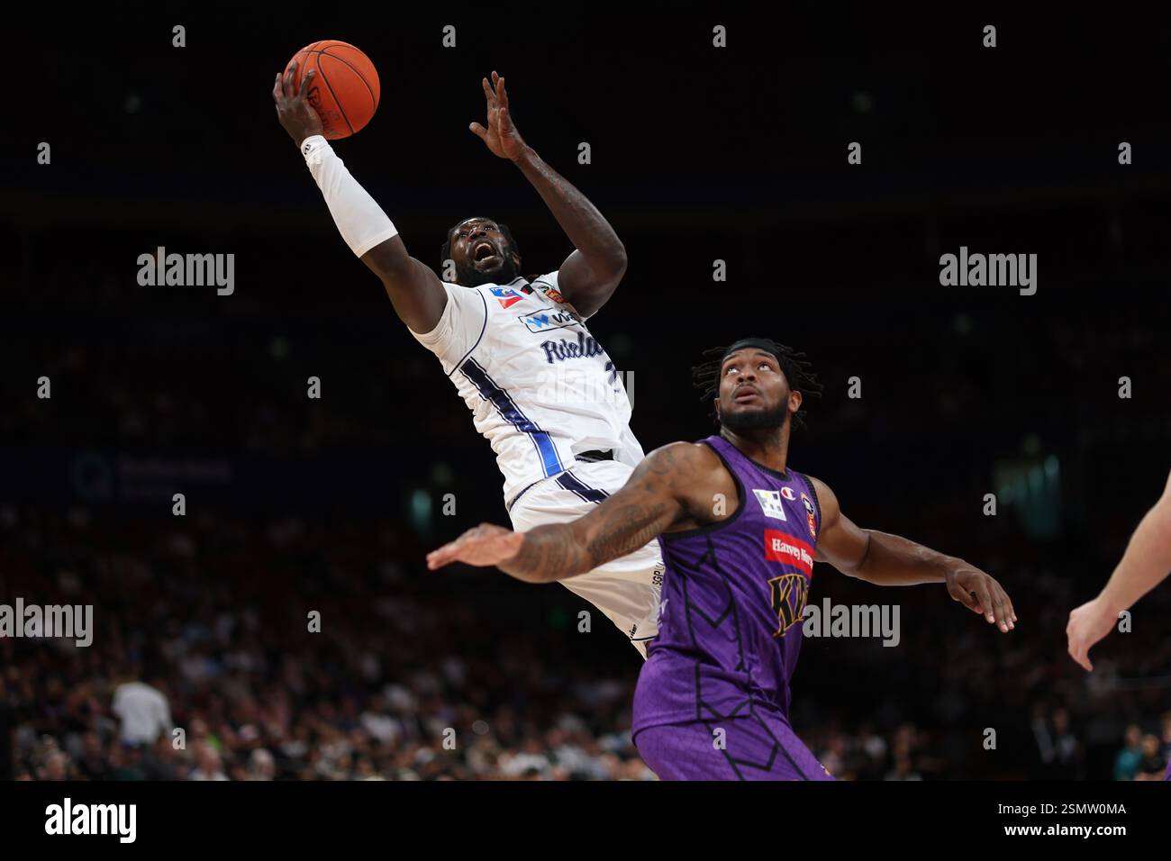 Sydney, Australia. 13th Feb, 2025. Montrezl Harrell of the 36ers shoots ...