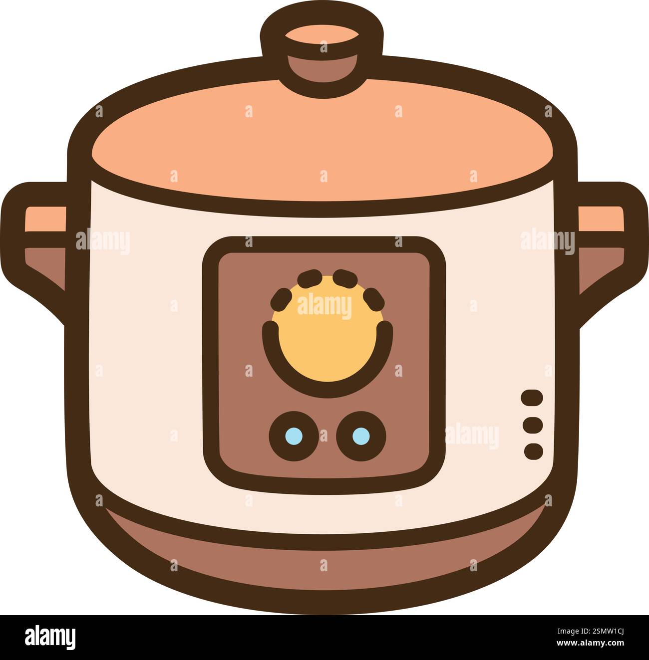 Slow cooker vector doodle illustration and graphic. Part of smart ...