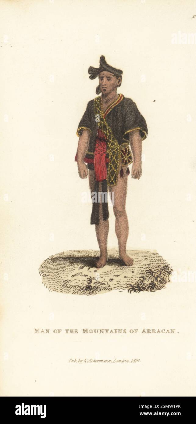 Man of the Kayan tribe, Karen People, Burma (Myanmar). He wears a ...
