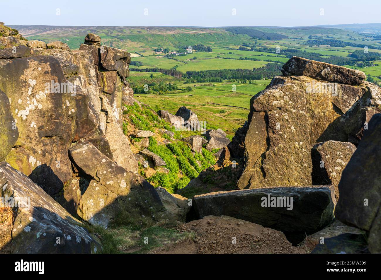 The Wainstones near Great Broughton, North Yorkshire, England, UK Stock ...
