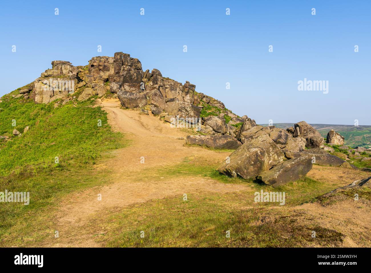 The Wainstones near Great Broughton, North Yorkshire, England, UK Stock ...