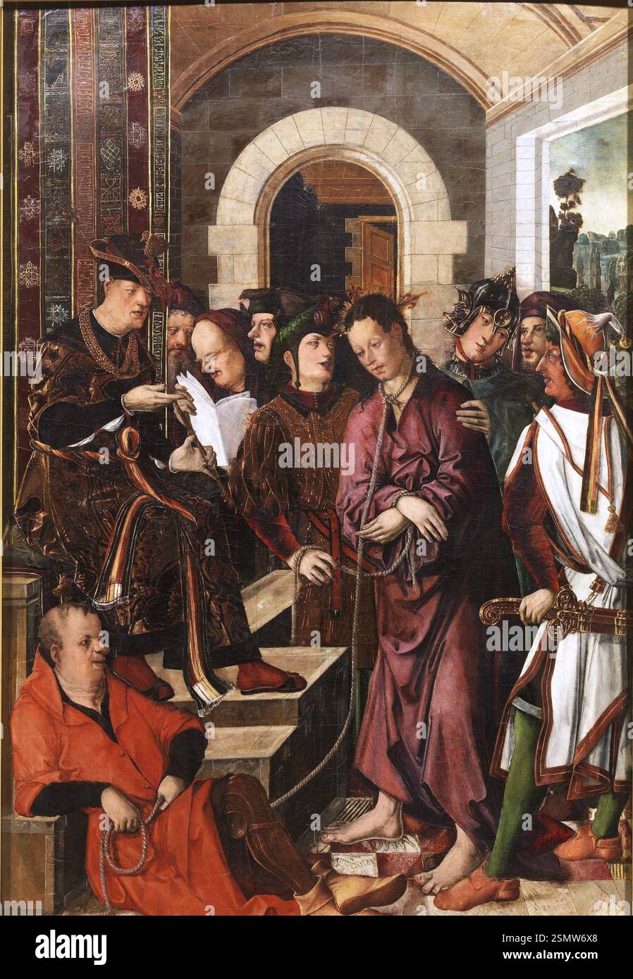 Francisco de Osona / Rodrigo de Osona - Christ before pilatus Stock ...