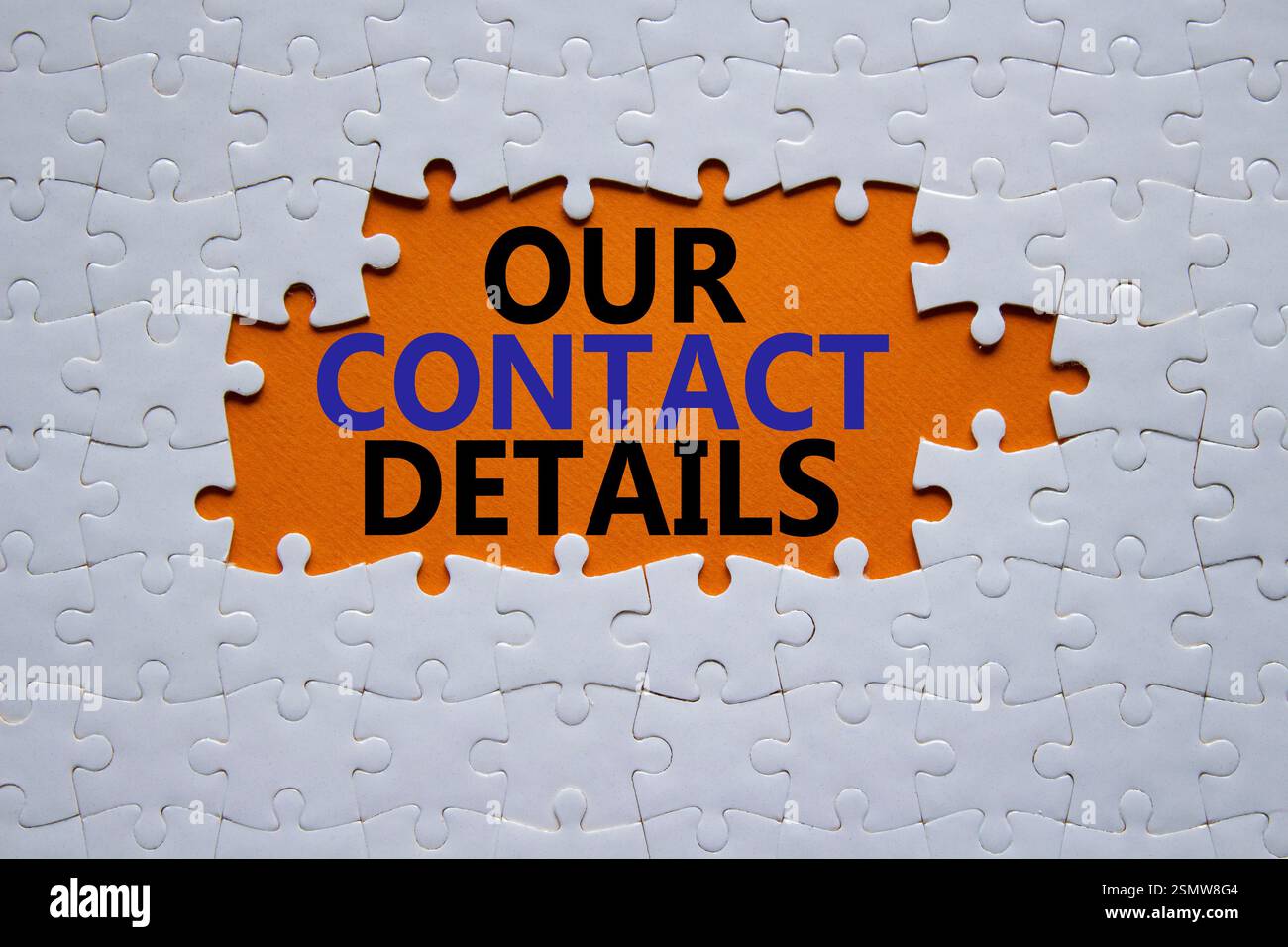 Our Contact Details symbol. Concept words Our Contact Details on white ...