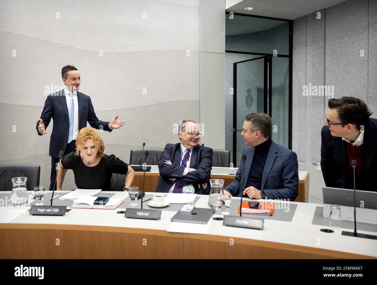 THE HAGUE - State Secretary Tjebbe van Oostenbruggen (Finance), Inge ...