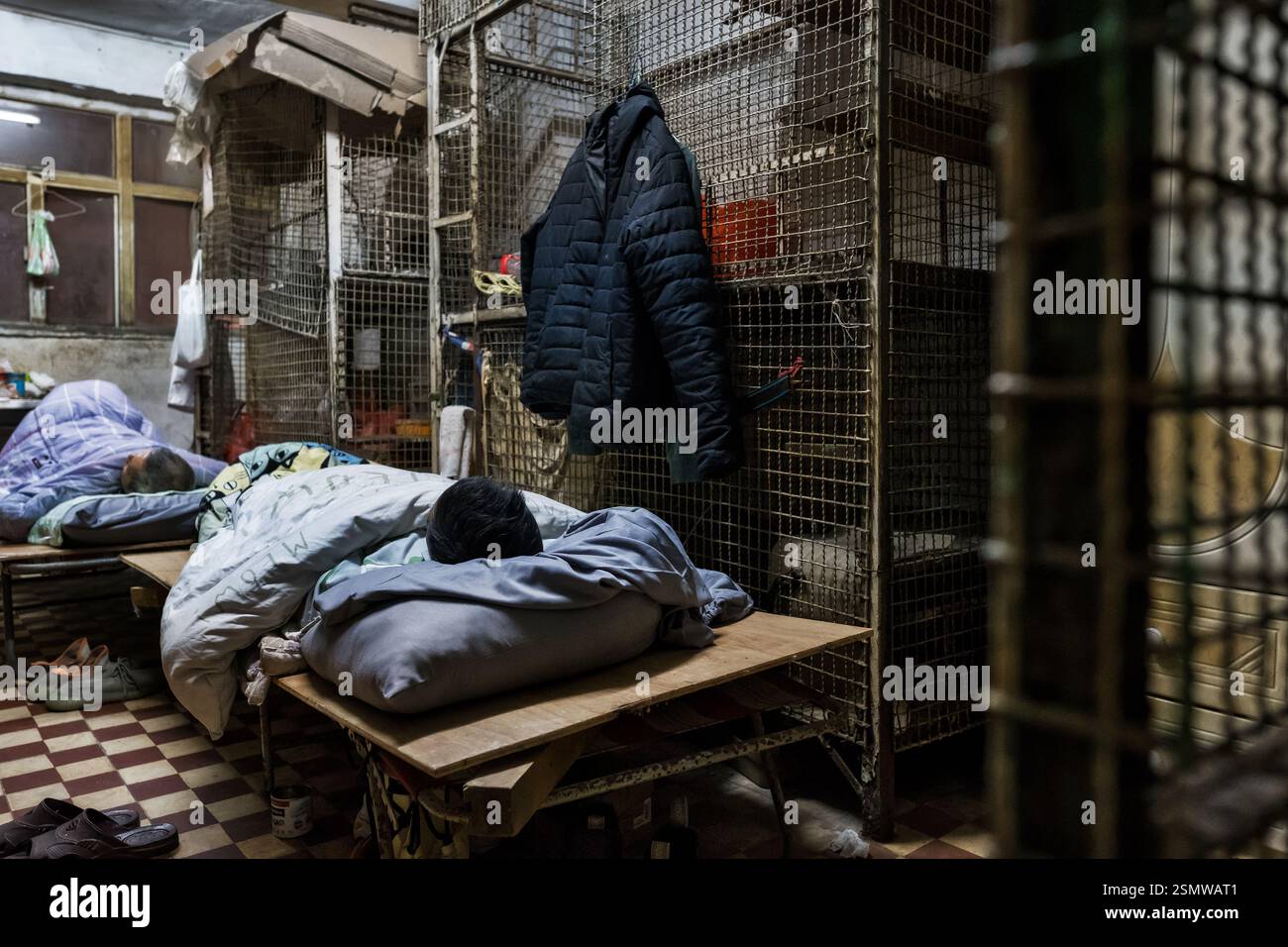 Coffin houses in Hong Kong, China, Asia Stock Photo - Alamy