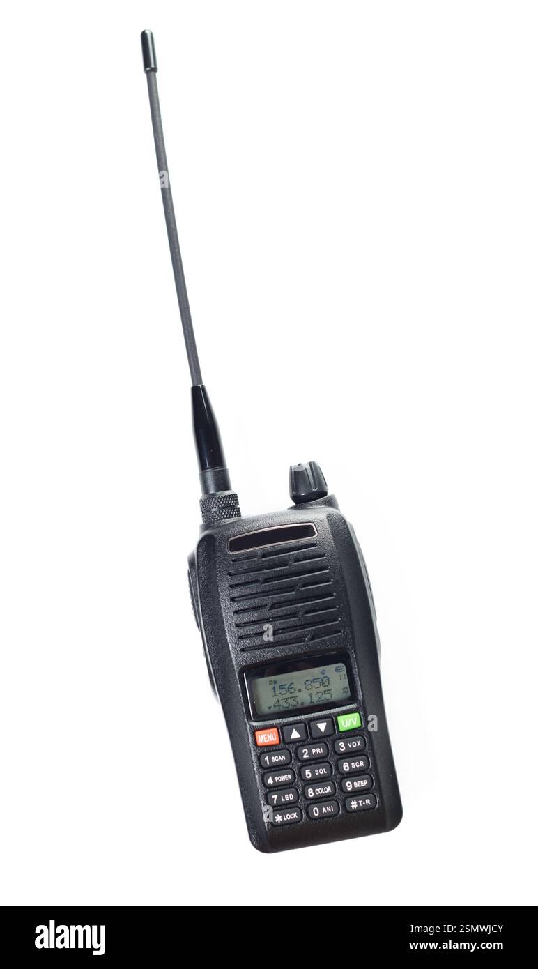 Practice with a handheld radio transceiver for communication in ...