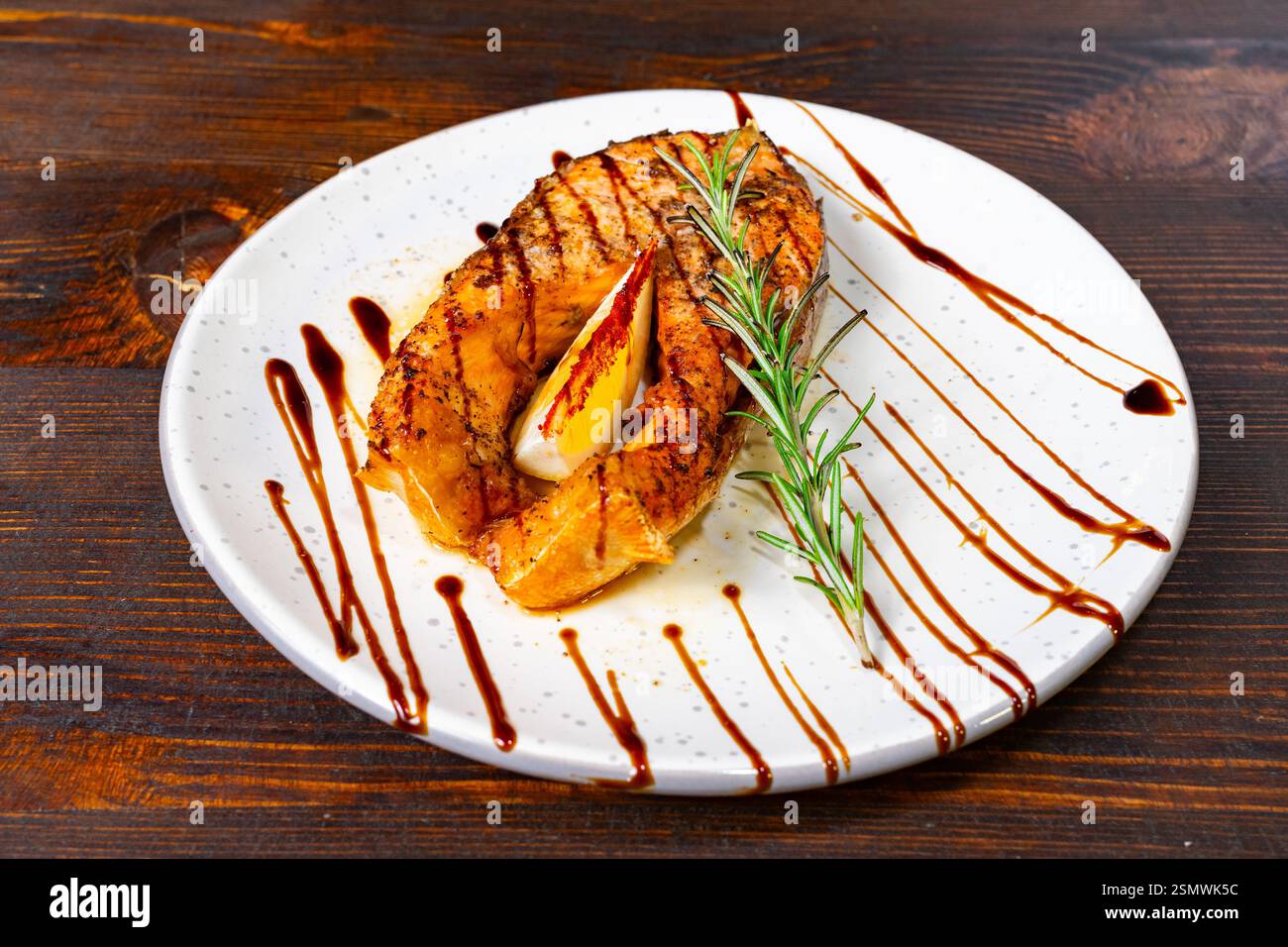 Dish features grilled fish hi-res stock photography and images - Alamy