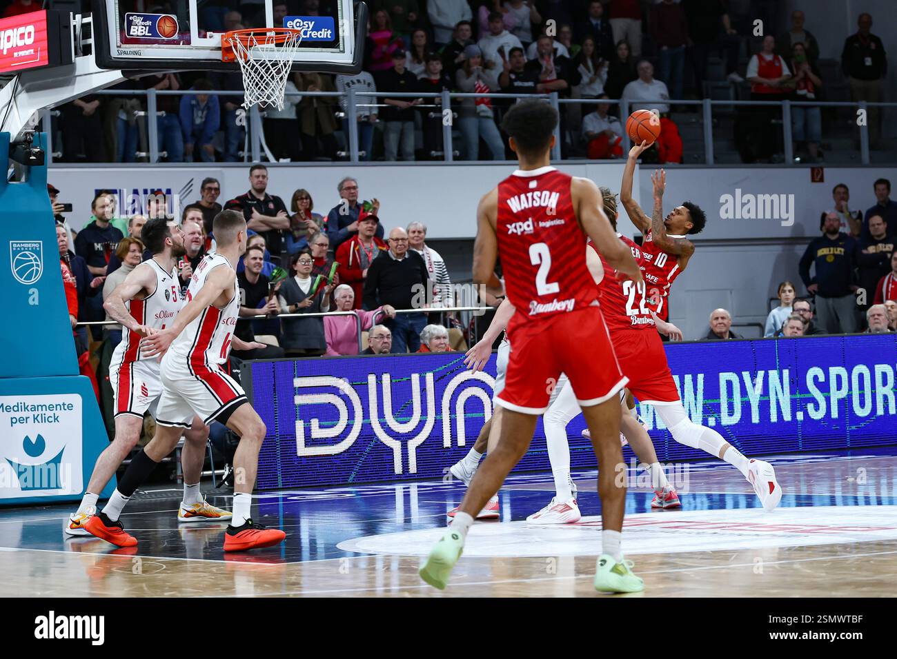 Bamberg, Germany. 12th Feb, 2025. Basketball, German Basketball League ...