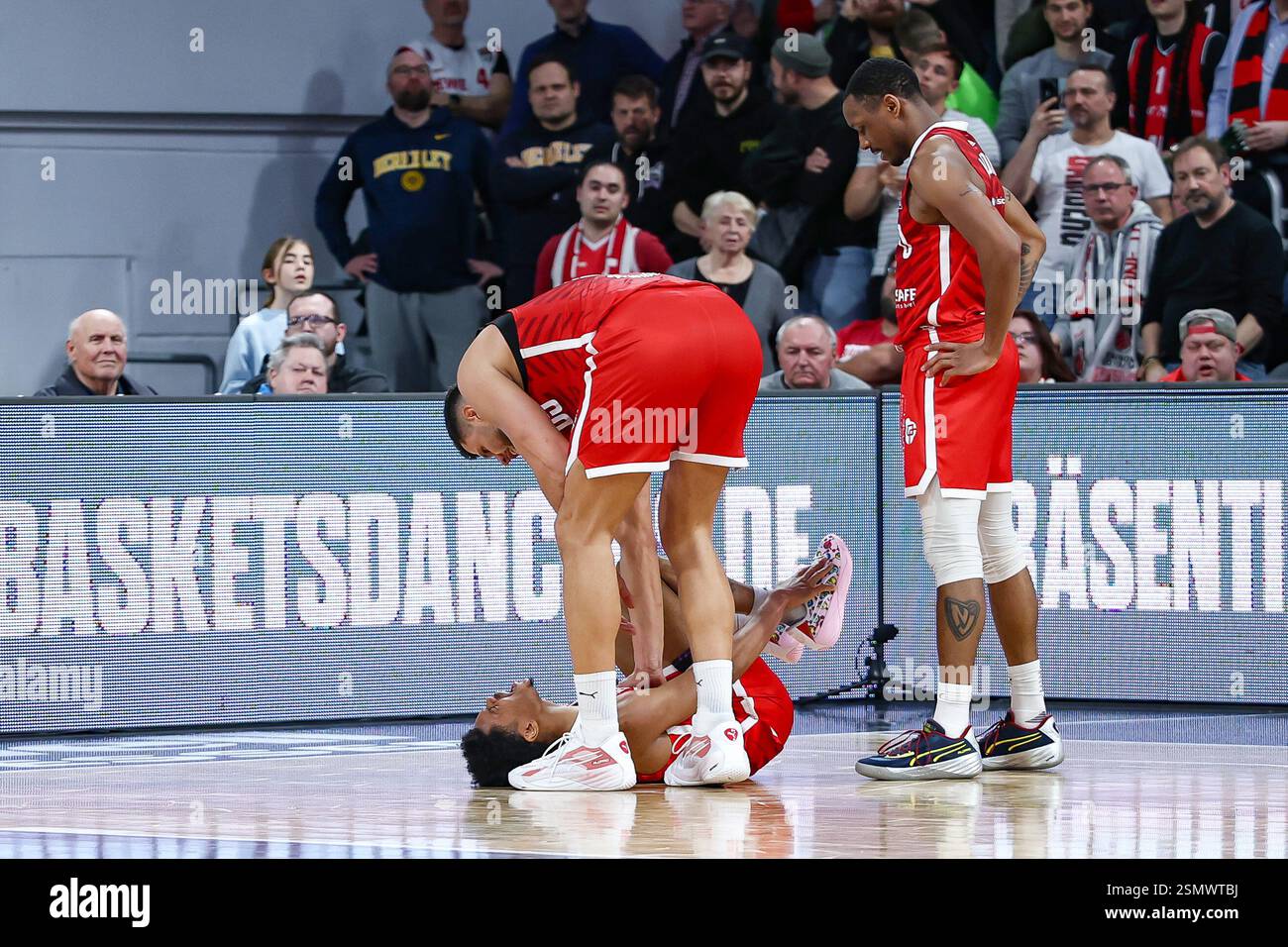 Bamberg, Germany. 12th Feb, 2025. Basketball, German Basketball League ...