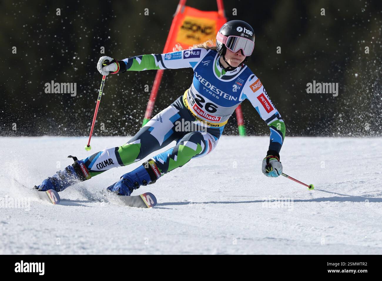 Slovenia's Ana Bucik Jogan competes in a women's giant slalom, at the ...