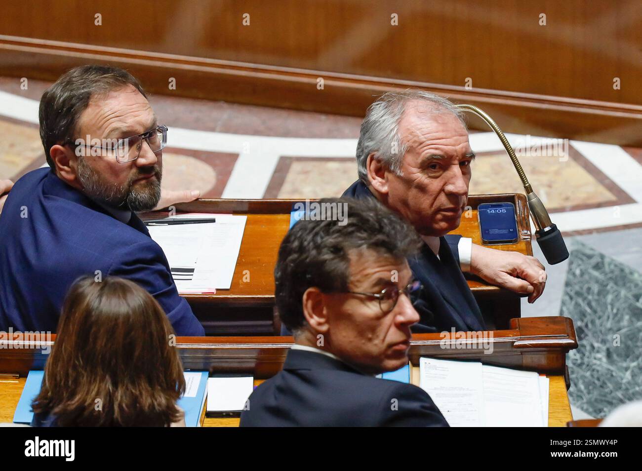 French Prime Minister Francois Bayrou and Patrick Mignola Minister for ...