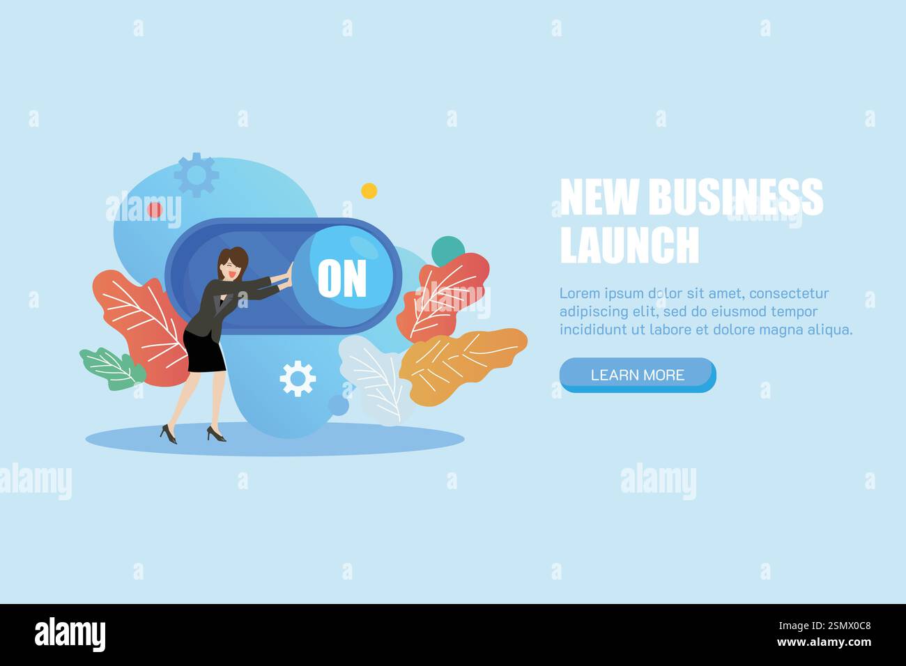 Career new business launch Stock Vector Images - Alamy