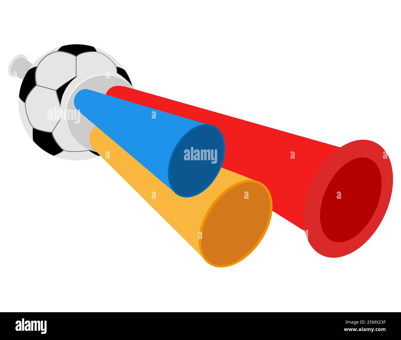 soccer football fan items and accessories flat style vector ...