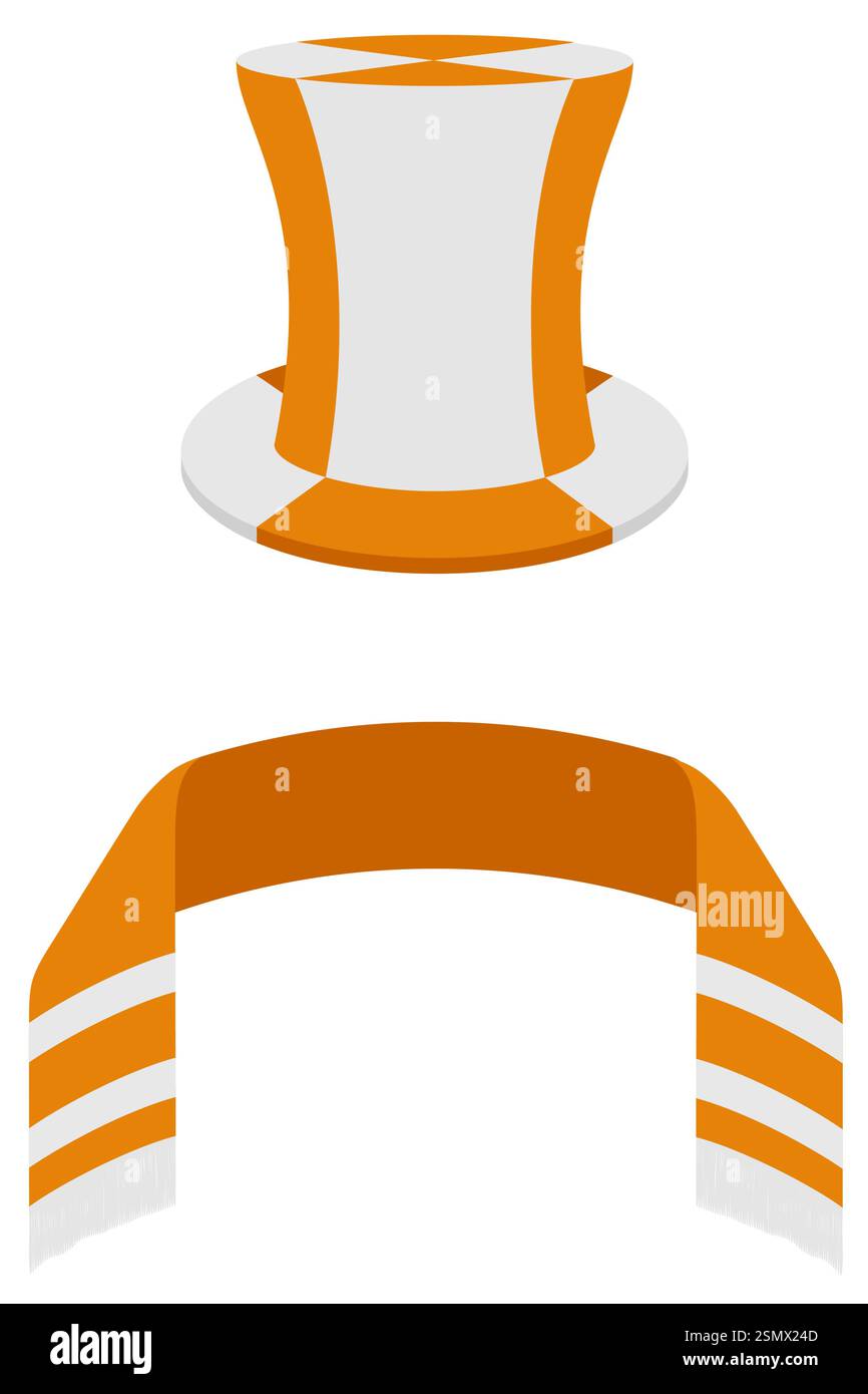 soccer football fan items and accessories flat style vector ...