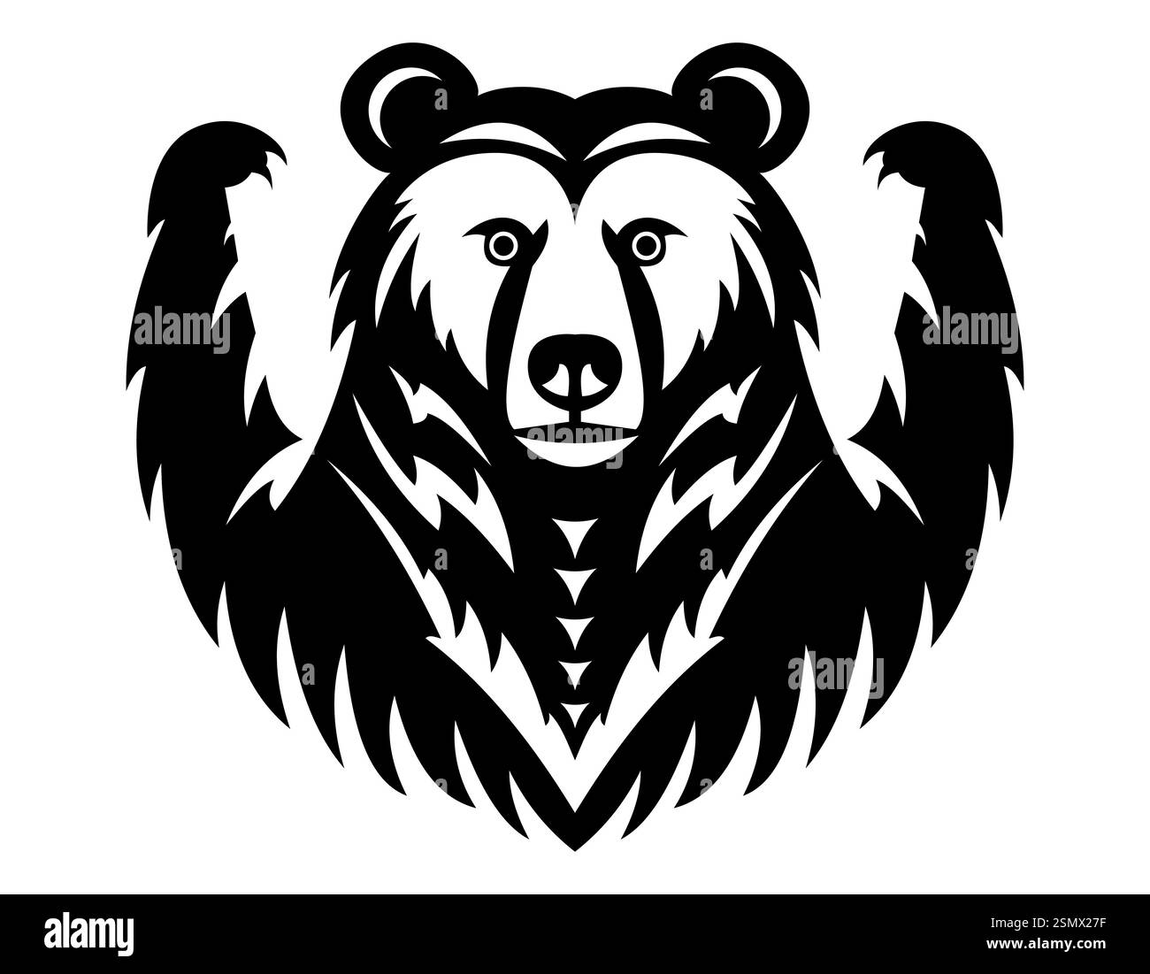 bear grizzly logo creative and original for your business or company ...