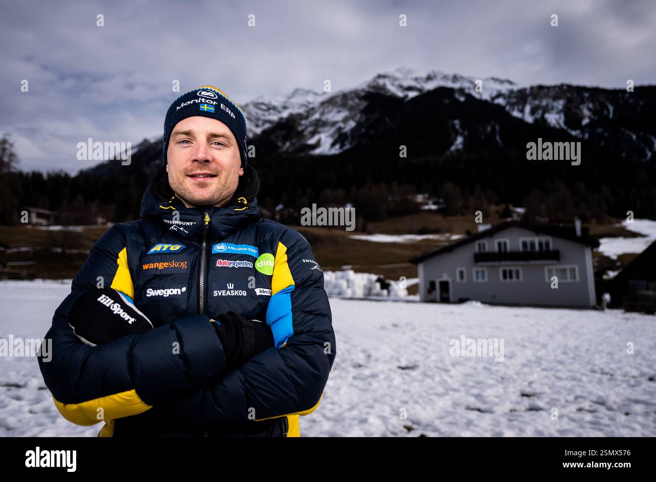 Jesper Nelin poses for a portrait at a press event with, Sweden ...