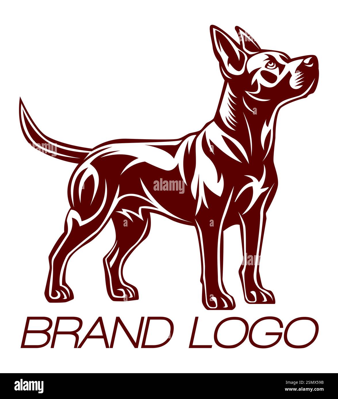 dog logo creative and original for your business or company logotype ...