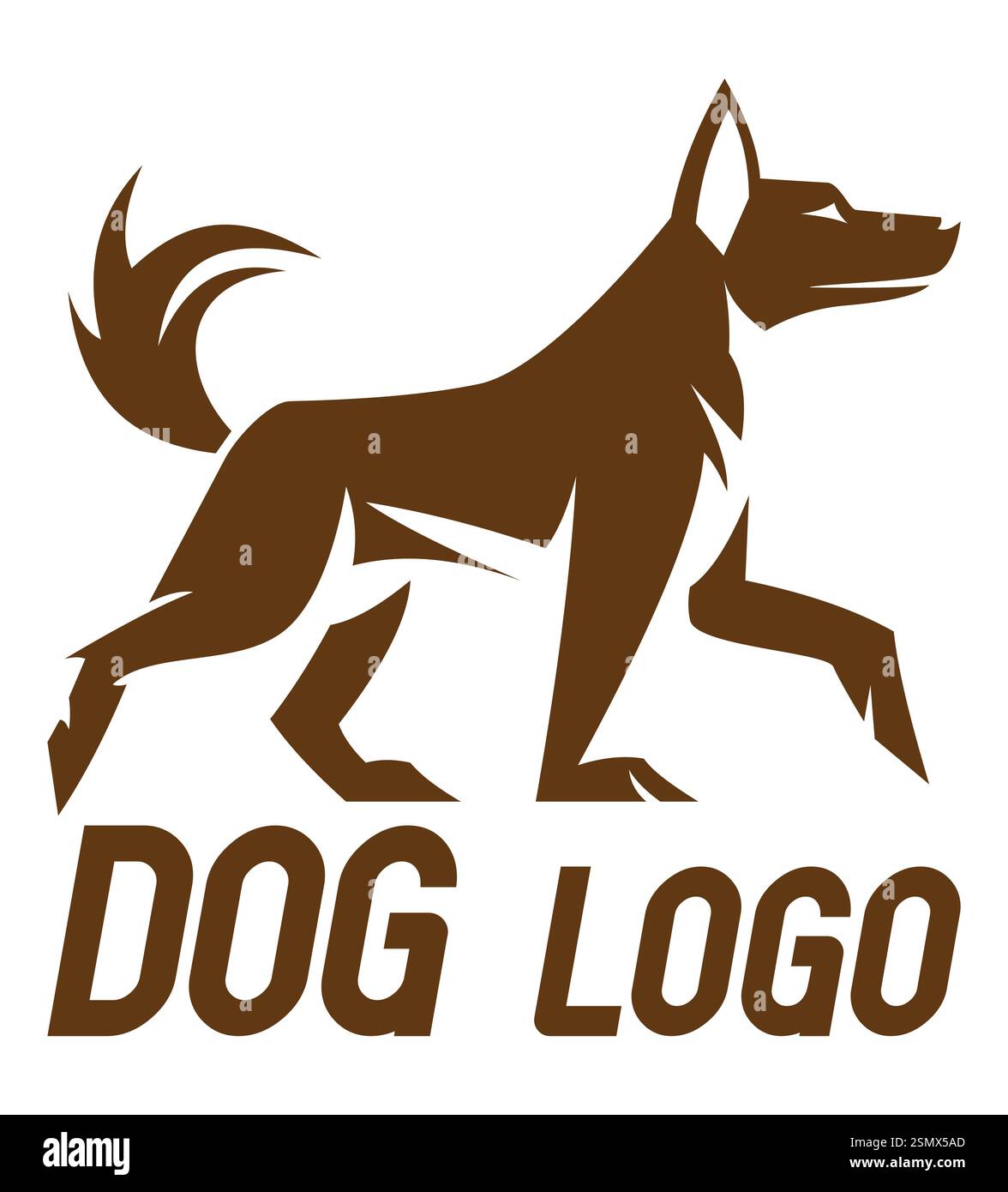 dog logo creative and original for your business or company logotype ...