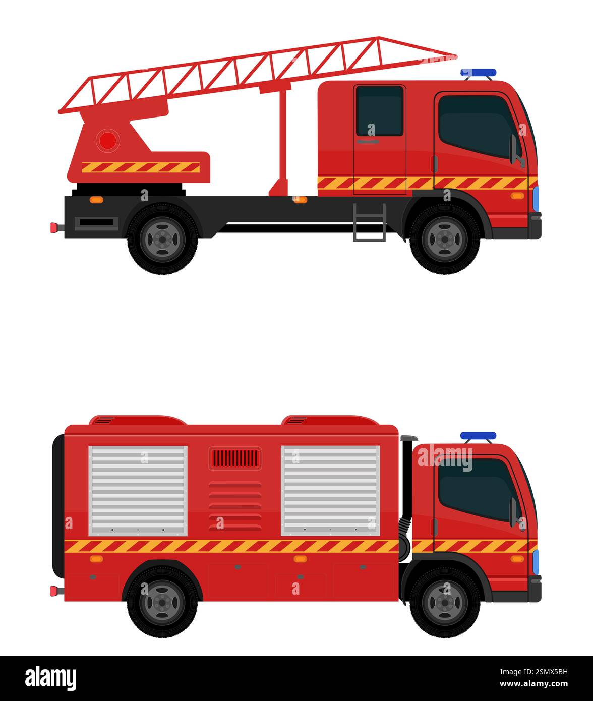 fire engine automobile car vehicle flat style vector illustration ...