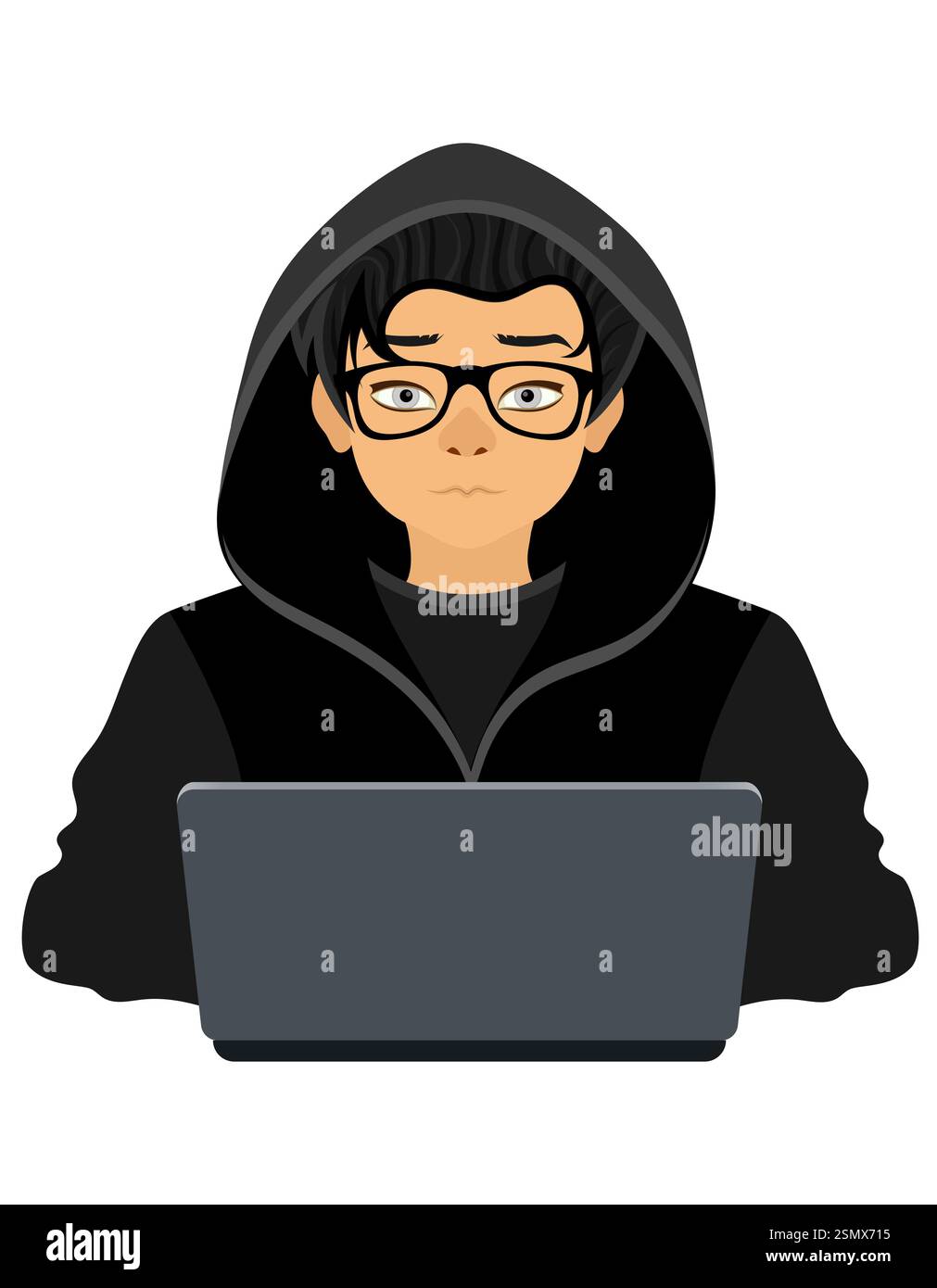 Digital thief hacker programmer Cut Out Stock Images & Pictures - Alamy