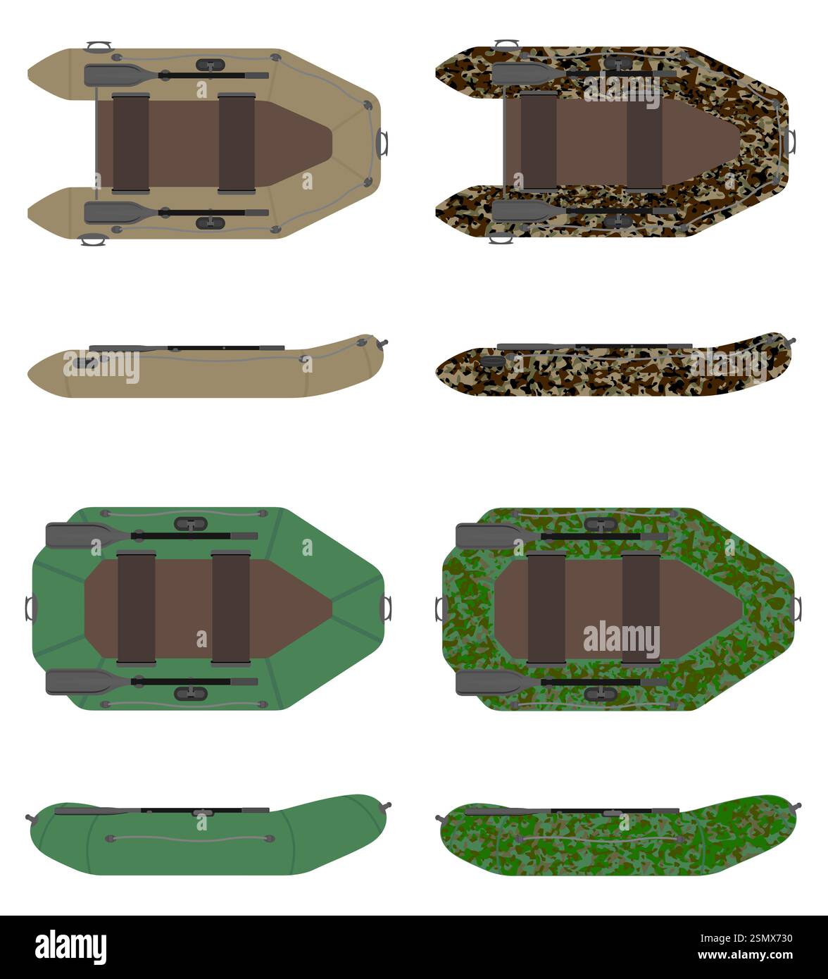 Rubber fishing boat kayak Cut Out Stock Images & Pictures - Alamy