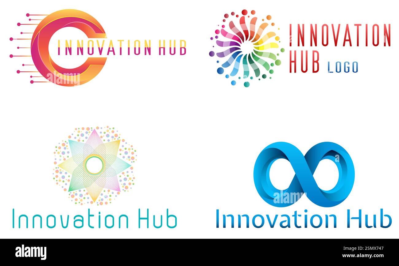 innovative hub logo creative and original for your business or company ...