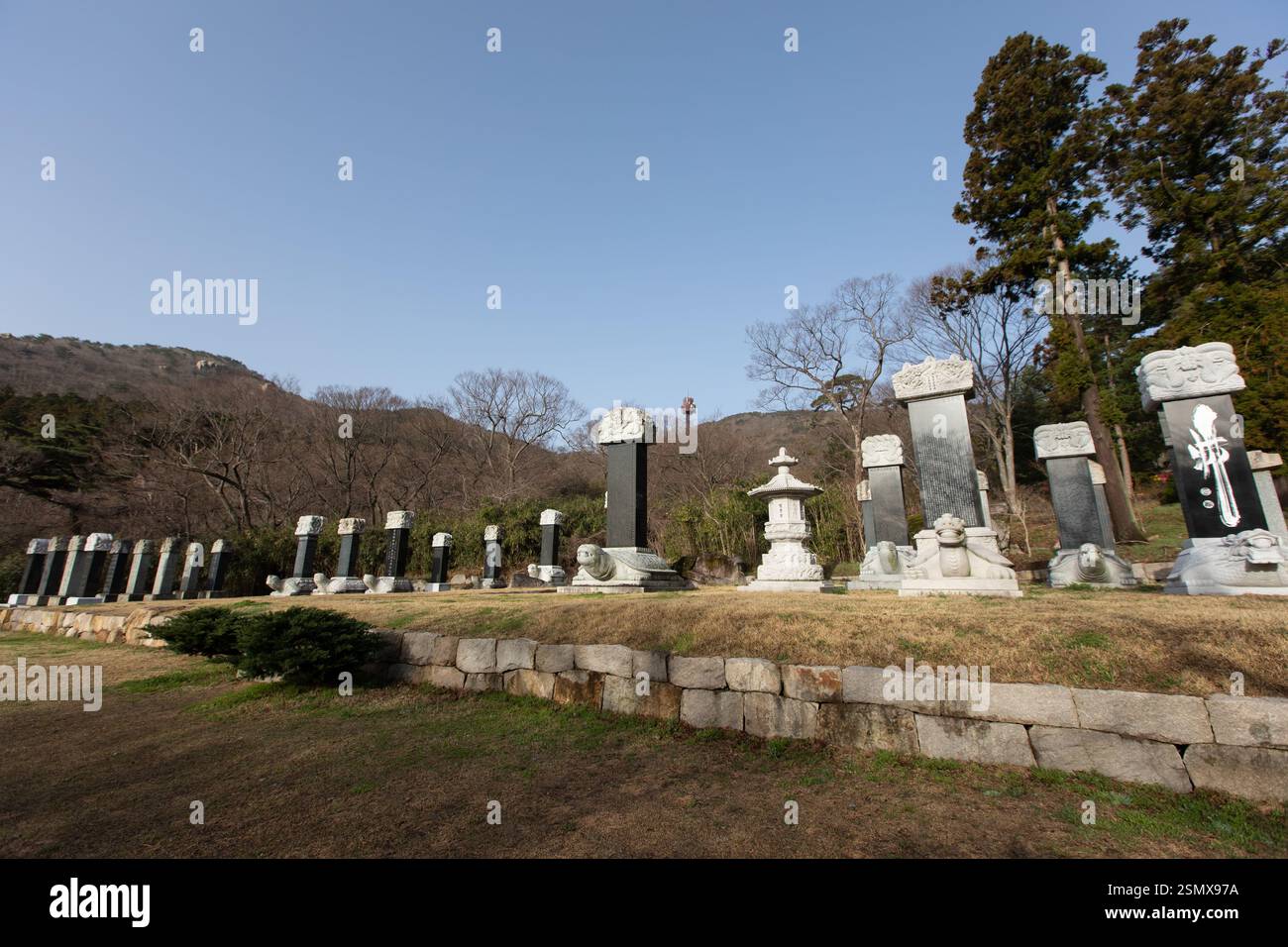 Busan South Korea - 24-03-2024: cemetery at Beomeosa Temple. Popular ...