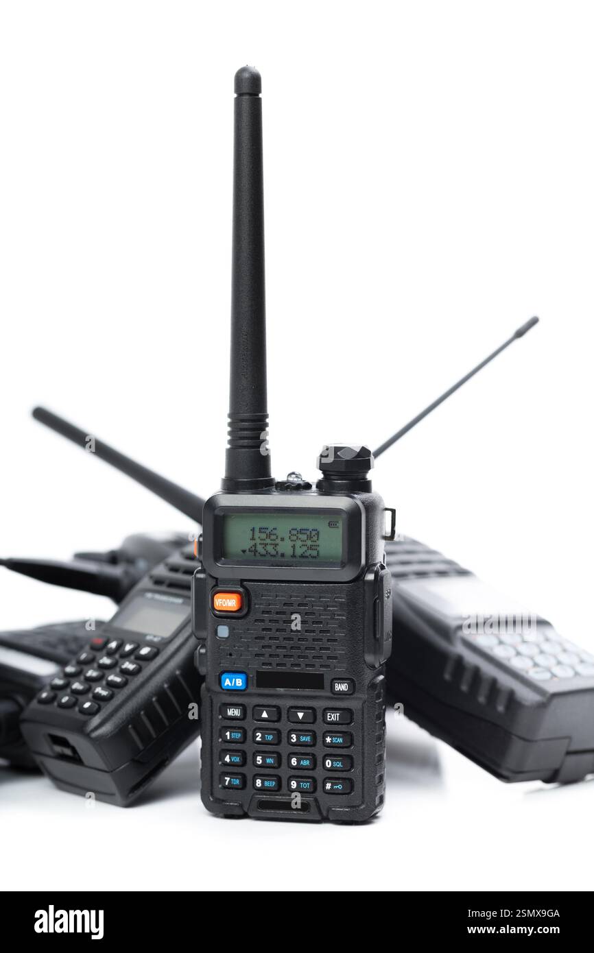 Communication devices on display showcasing various models and ...