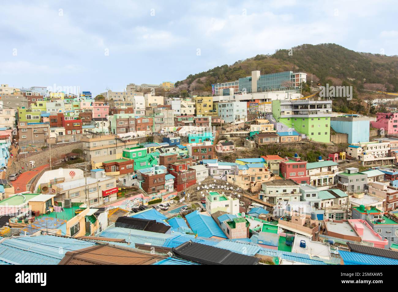 Busan, South Korea - 24-03-2024:Gamcheon Culture Village, a famous ...