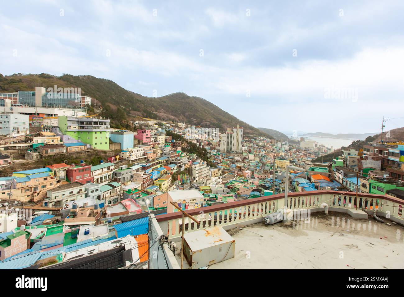Busan, South Korea - 24-03-2024:Gamcheon Culture Village, a famous ...