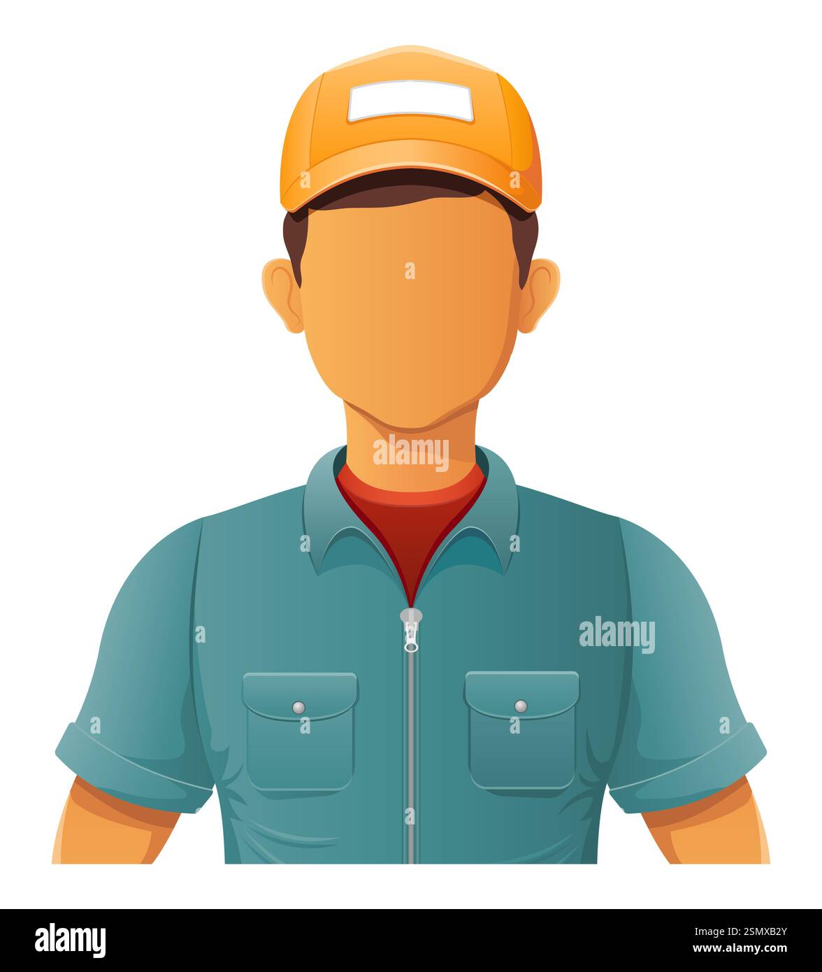 young man is handsome modern and promising vector illustration isolated ...