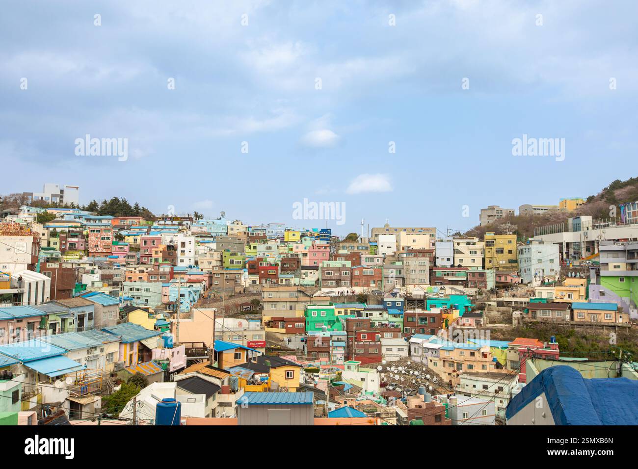 Busan, South Korea - 24-03-2024:Gamcheon Culture Village, a famous ...