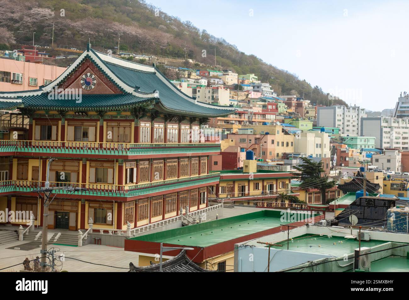 Busan, South Korea - 24-03-2024:Gamcheon Culture Village, a famous ...