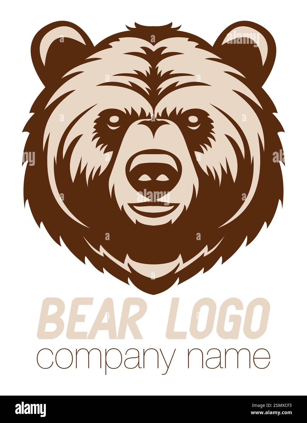 bear grizzly logo creative and original for your business or company ...