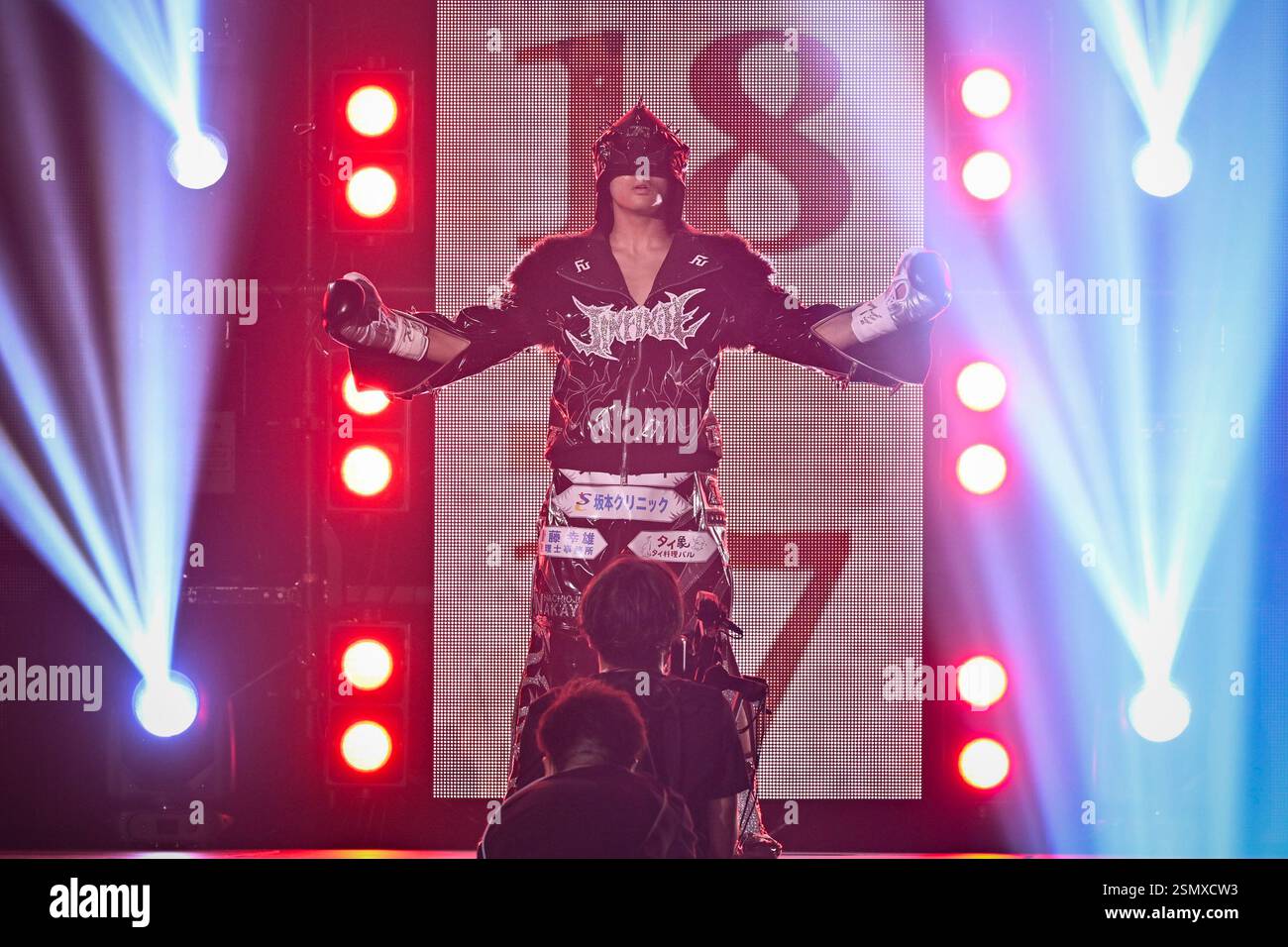 Tokyo, Japan. 24th Jan, 2025. Champion Jin Sasaki enters the ring before his OPBF and WBO Asia ...