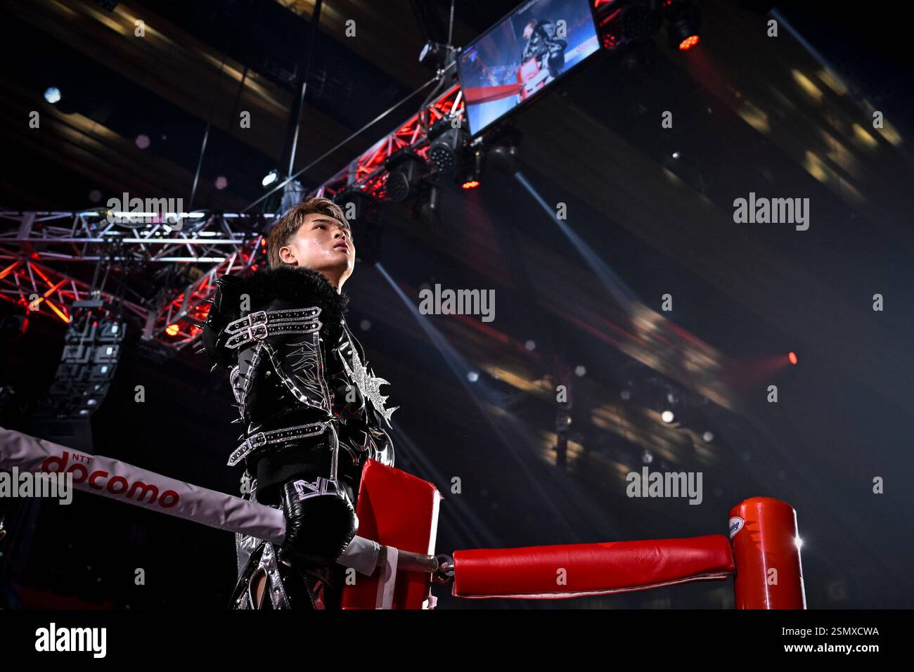 Tokyo, Japan. 24th Jan, 2025. Champion Jin Sasaki enters the ring before his OPBF and WBO Asia ...