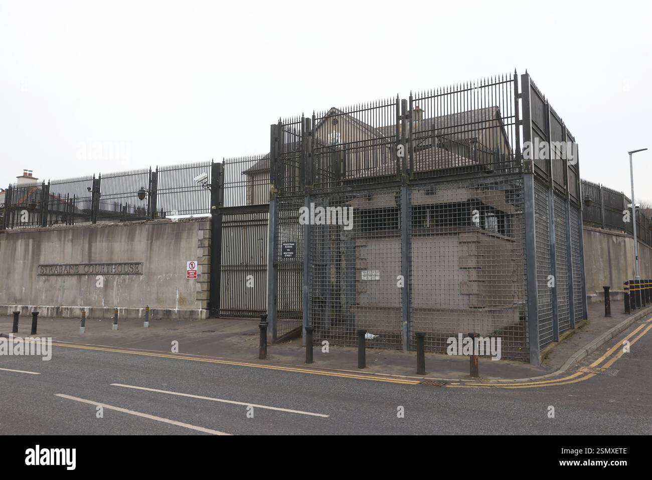 A general view of Strabane Magistrates' Court, where a 31-year-old man ...