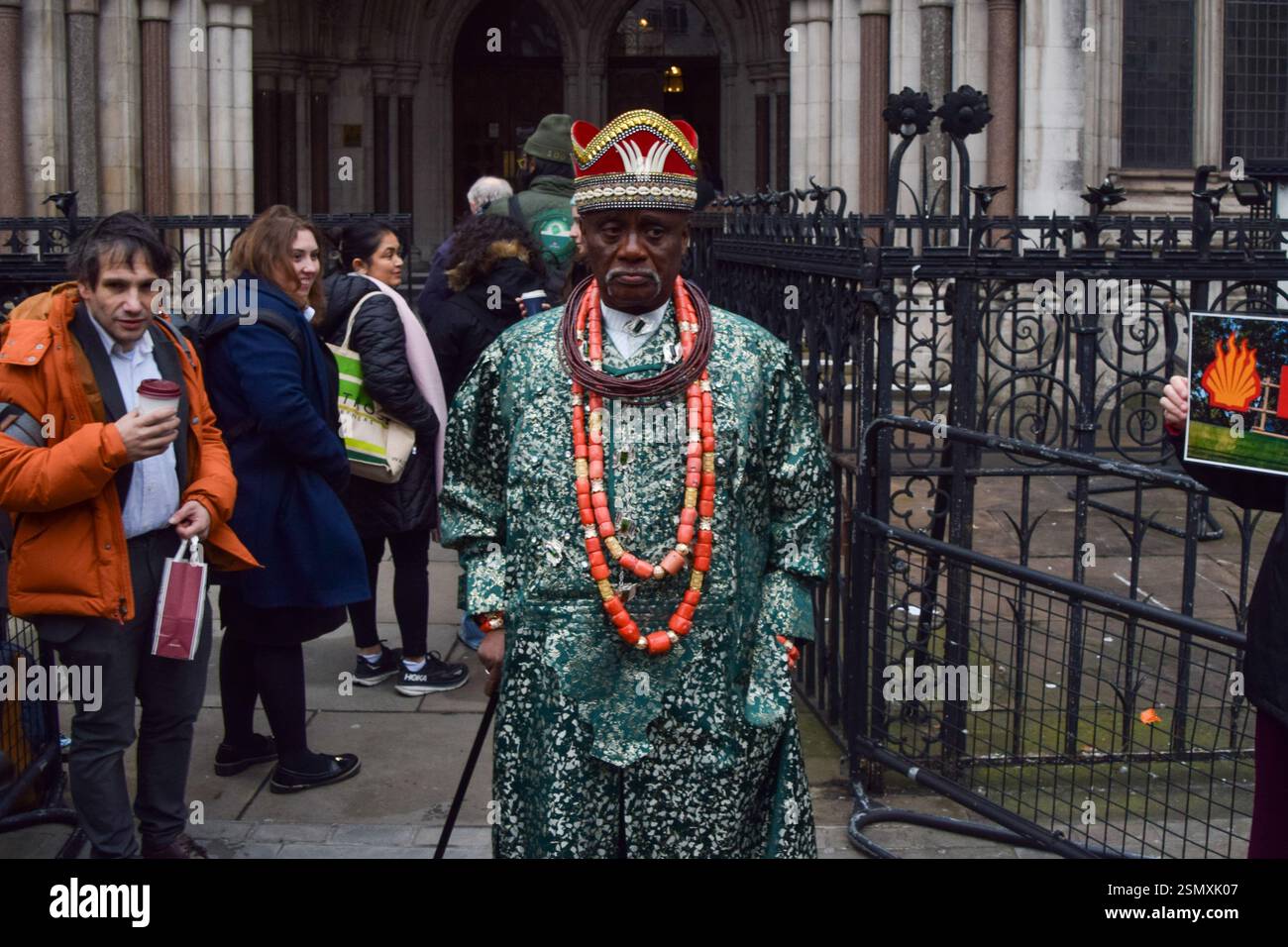 London, England, UK. 13th Feb, 2025. KING EMERE GODWIN BEBE OKPABI ...