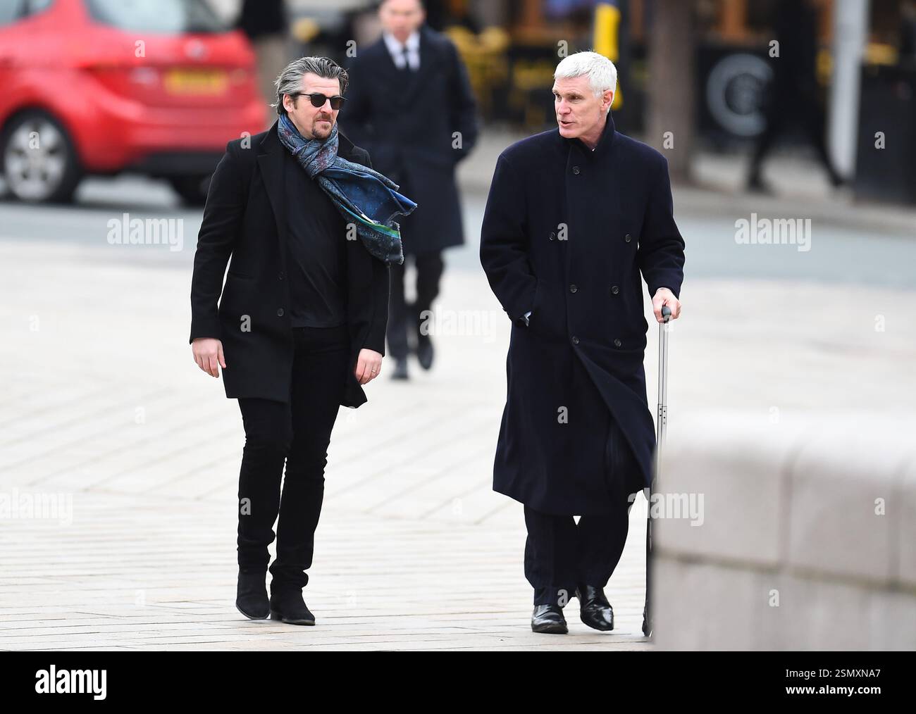 Joey Barton (left) arrives at Liverpool Crown Court, where he is ...