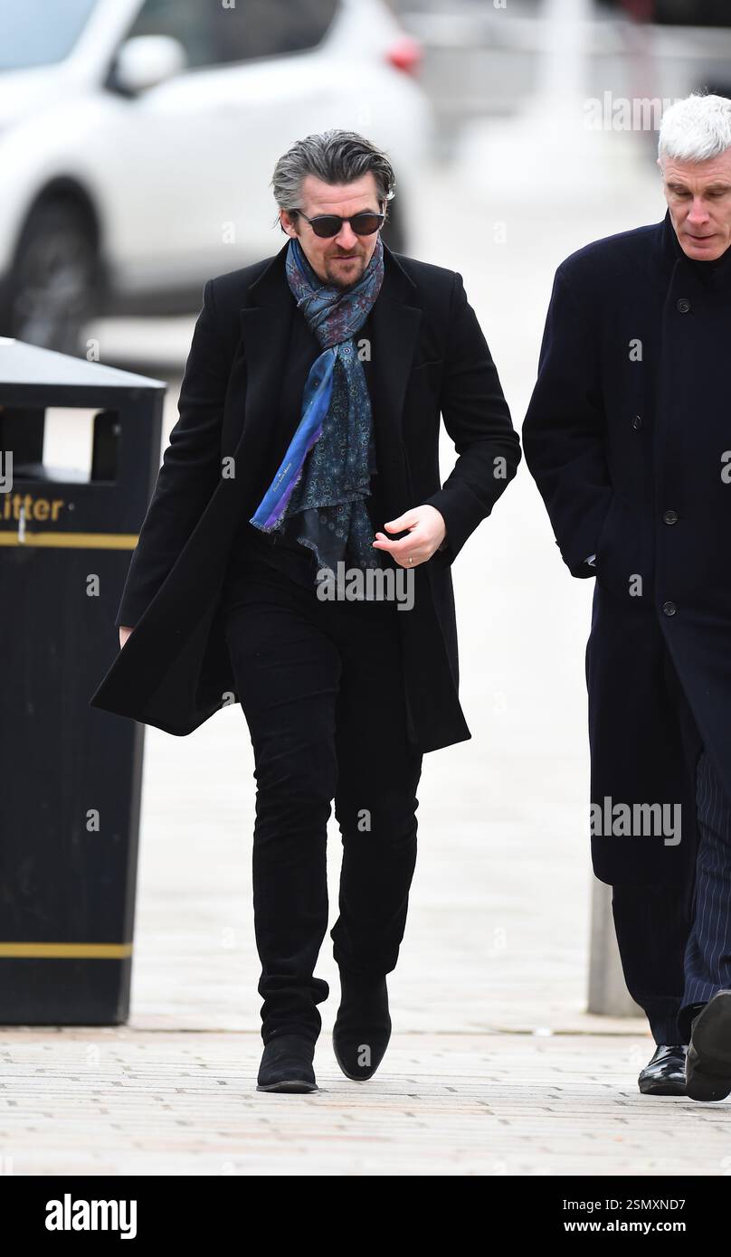 Joey Barton (left) arrives at Liverpool Crown Court, where he is ...