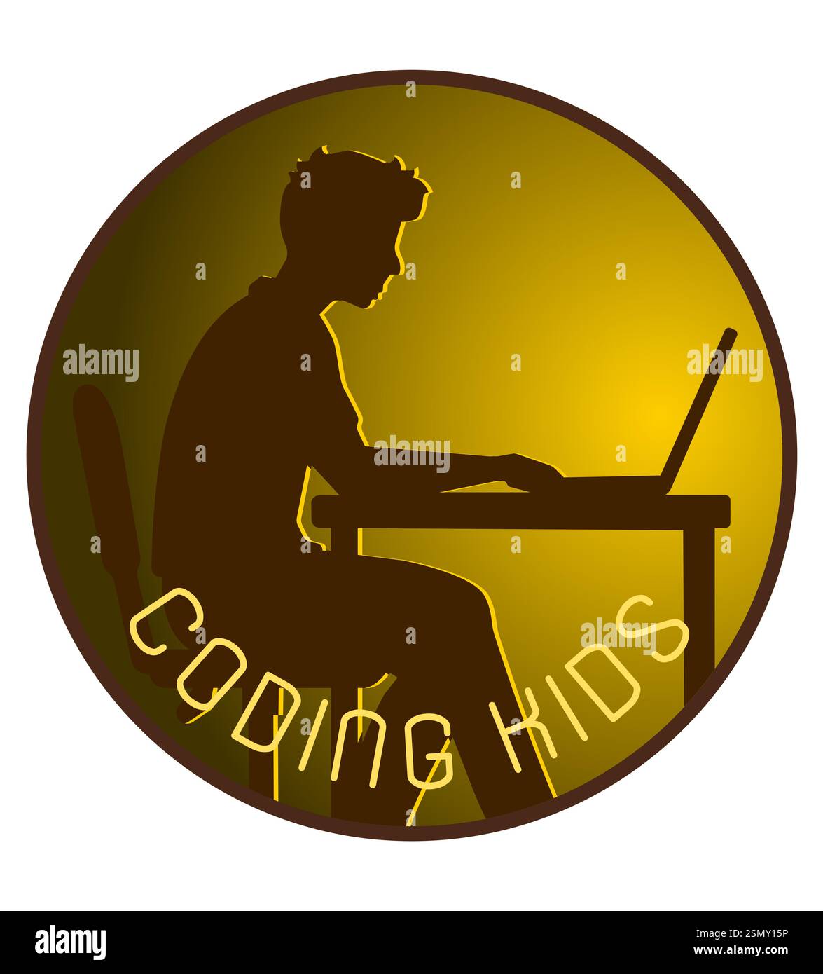 coding kids programming training logo for your business or company vector illustration isolated ...