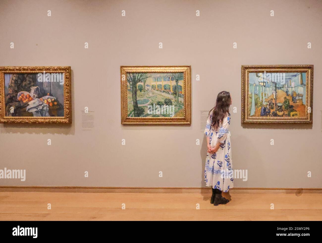 Courtauld Gallery, London 13 February 2025 (R0Vincent Van Gogh, The Courtyard of the Hospital in ...