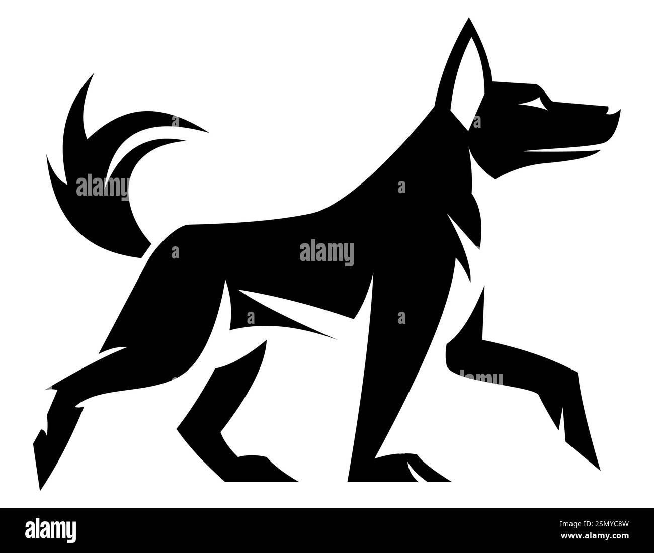dog logo creative and original for your business or company logotype ...