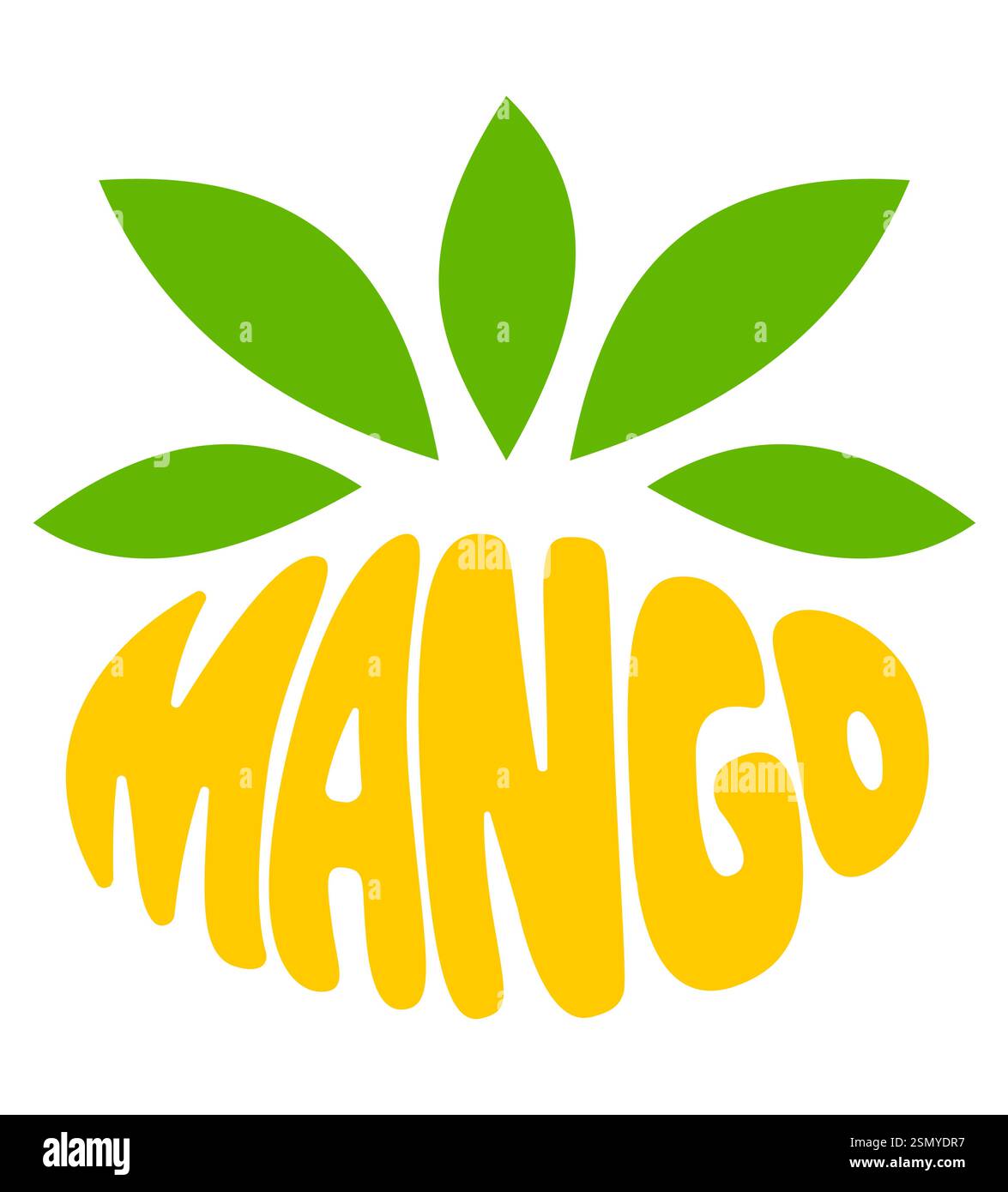 mango name of a fruits in the form a fruit logo creative and original ...