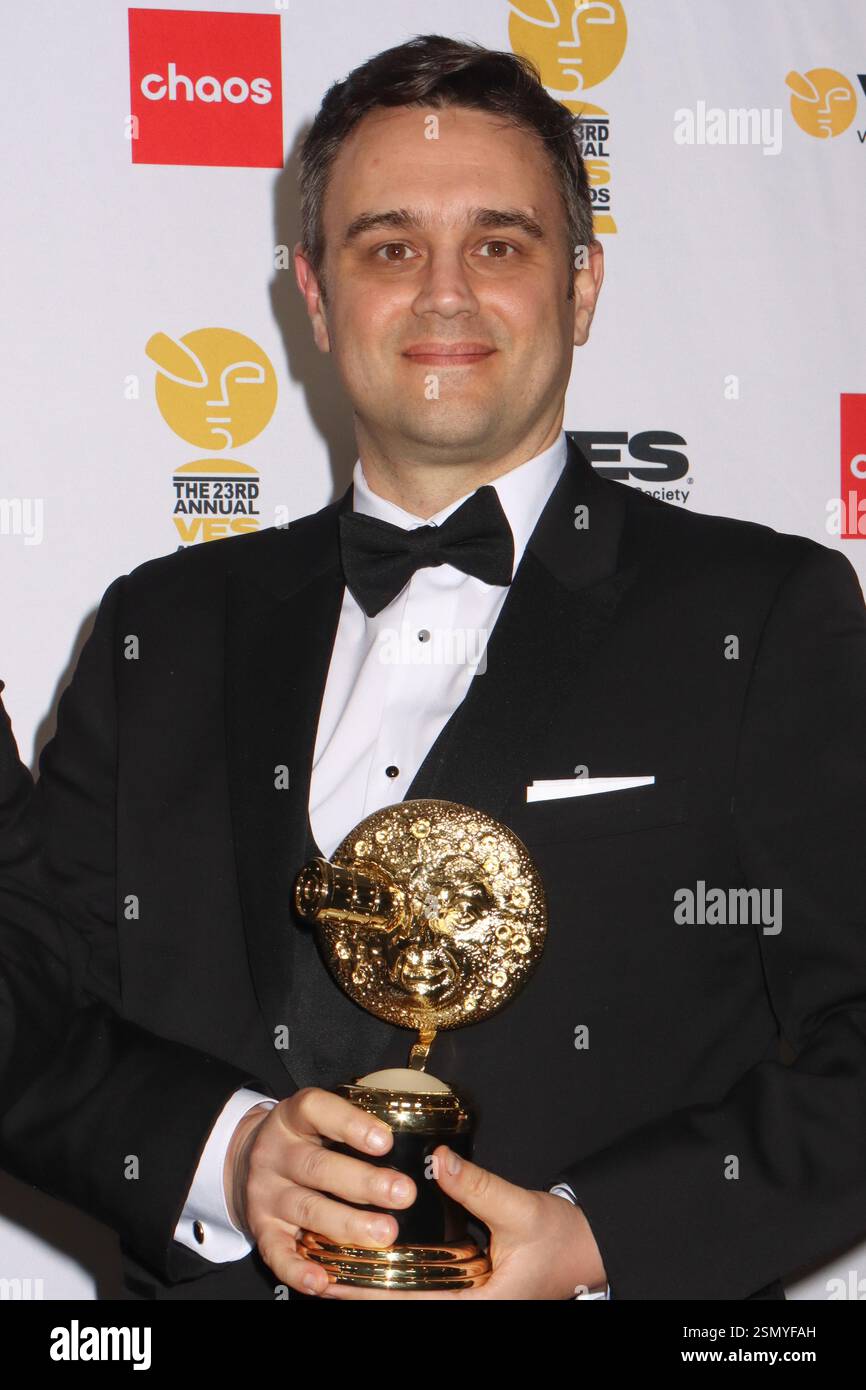 Marc James Austin 02/11/2025 The 23rd Annual VES Awards Press Room held ...