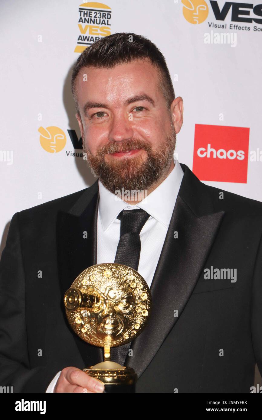 Ben Wiggs 02/11/2025 The 23rd Annual VES Awards Press Room held at The ...